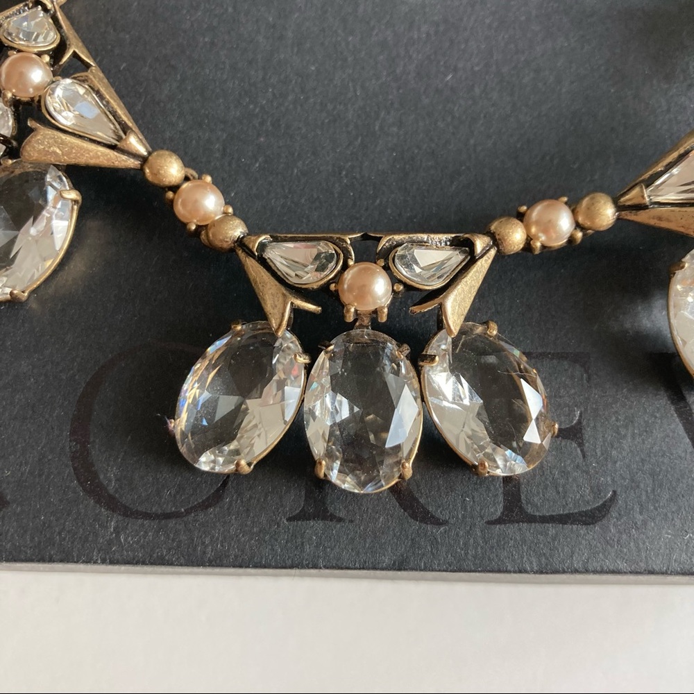 J. Crew Rhinestone Statement Necklace - Gem